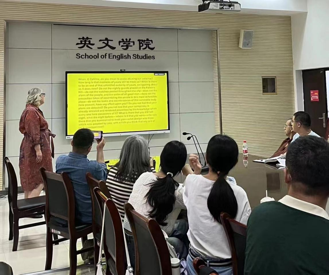 欧洲学院Laura Iseppi De Filippis教授为我院师生作学术讲座-英文学院-西安外国语大学